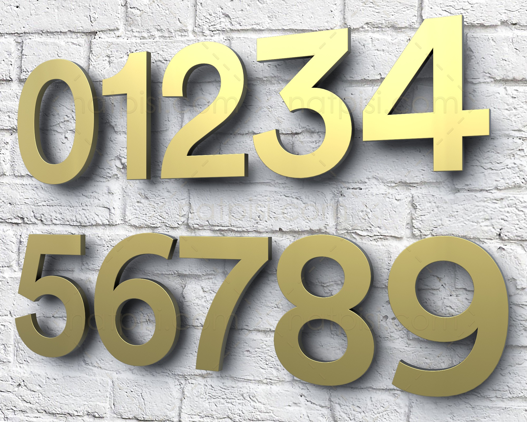 Pojedinačni brojevi za kuću Modern v1 - Natpisi i Oznake