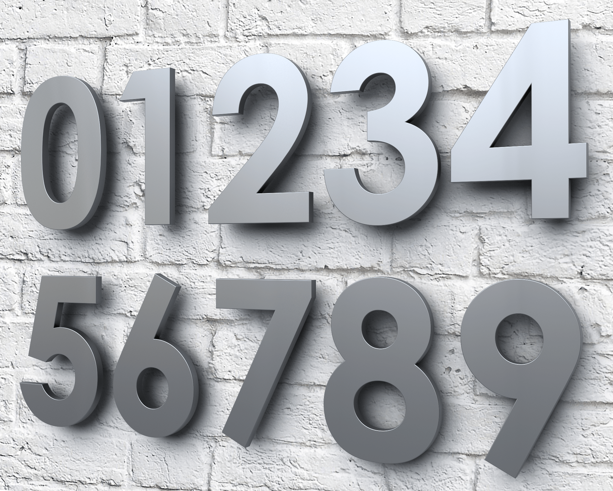 Pojedinačni brojevi za kuću Modern v2 - Natpisi i Oznake