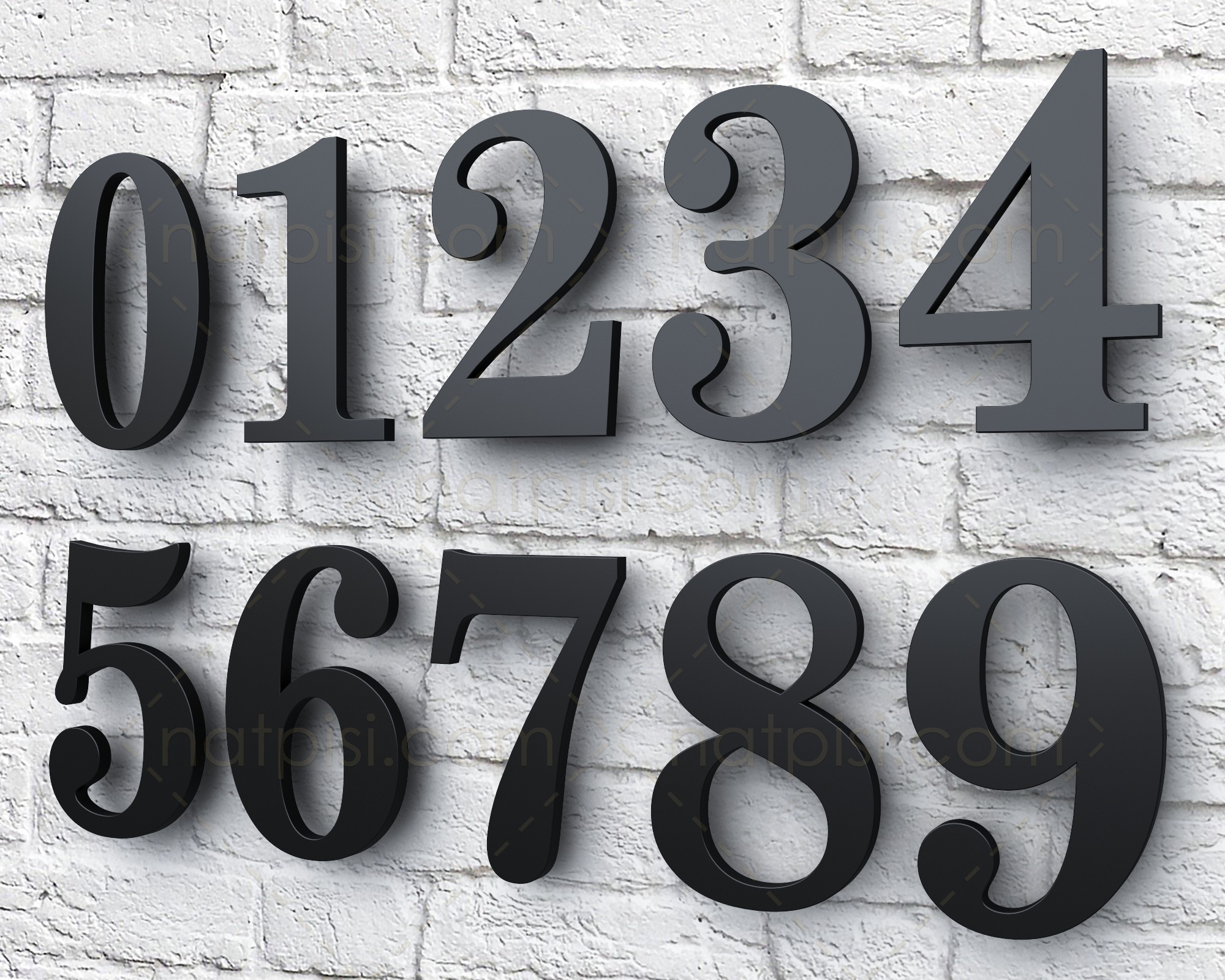 Pojedinačni brojevi za kuću Classic v1 - Natpisi i Oznake